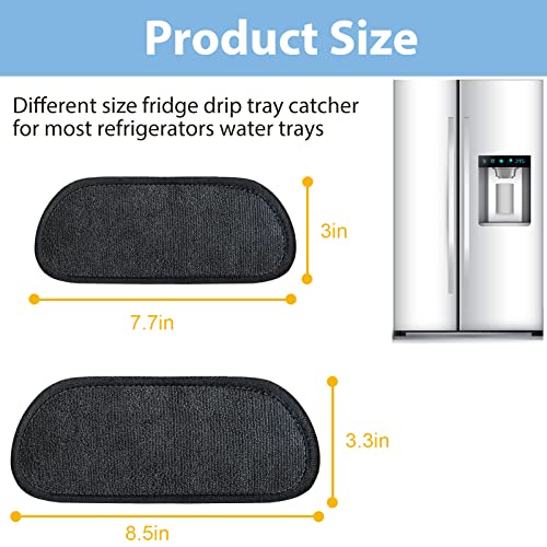 Refrigerator Drip Tray Catcher Fridge Water Drip Catcher Refrigerator Drip Catcher Refrigerator Water Drip Catcher Fridge Drip Pan Fridge Drip Tray Fridge Water Drip Pad for Whirlpool, Samsung, GE