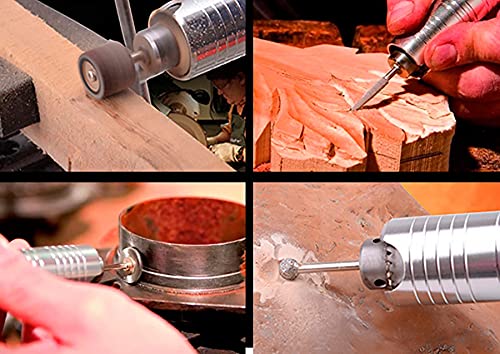 TUNTROL Thicken 1/4" Flexible Shaft Rotary Tool, 780W Flex Shaft with Foot Pedal, Hanging Grinder Carver Electric Multi-function Metalworking Tools Repair Kit