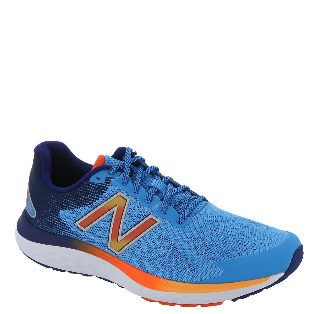 New Balance mens 680 V7 Running Shoe 11.5 Vibrant Sky/Vibrant Orange