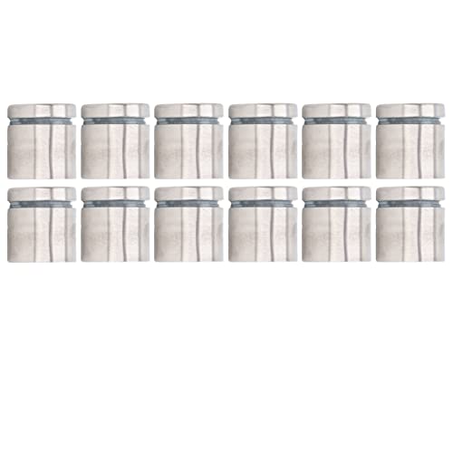 Stainless Steel Standoff Screws, Polished Smooth Trimming 1x1in Stable Advertising Nails Hardware for Displaying