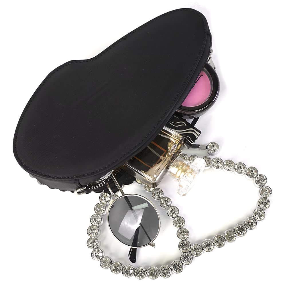 Rhinestone Evening Bag for Women Chic Butterfly Clutch Hobo Handbag Shiny Purse Sparkly Faux Diamond Top Handle Bag Mini Cute