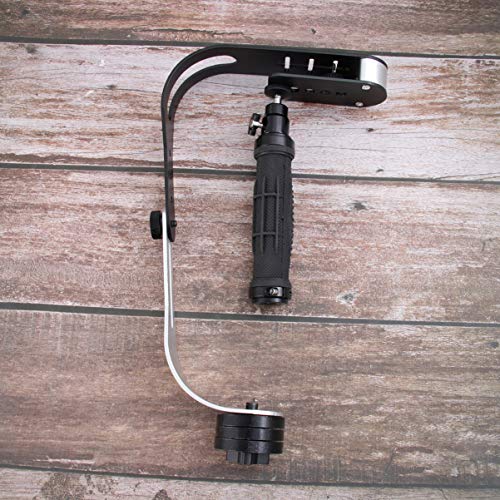 Lurrose Camera Stabilizer Handheld Action Camera Holder Low Position Shooting Detachable Phone Holder for Vlog DV Video Photography Filmmaker