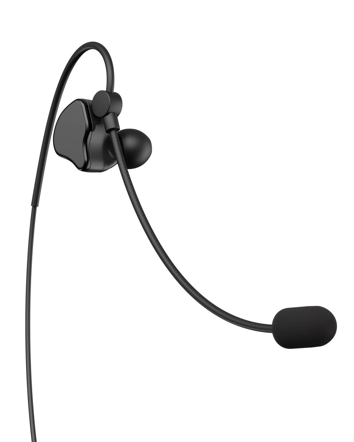 Maxquall Referee Headset Earphone Newly-Designed Earpiece Professional 1pc V6 V4 FBIM Football Arbitro Coach Judger Arbitration Earhook Soccer Headset(1PC R Earpiece)