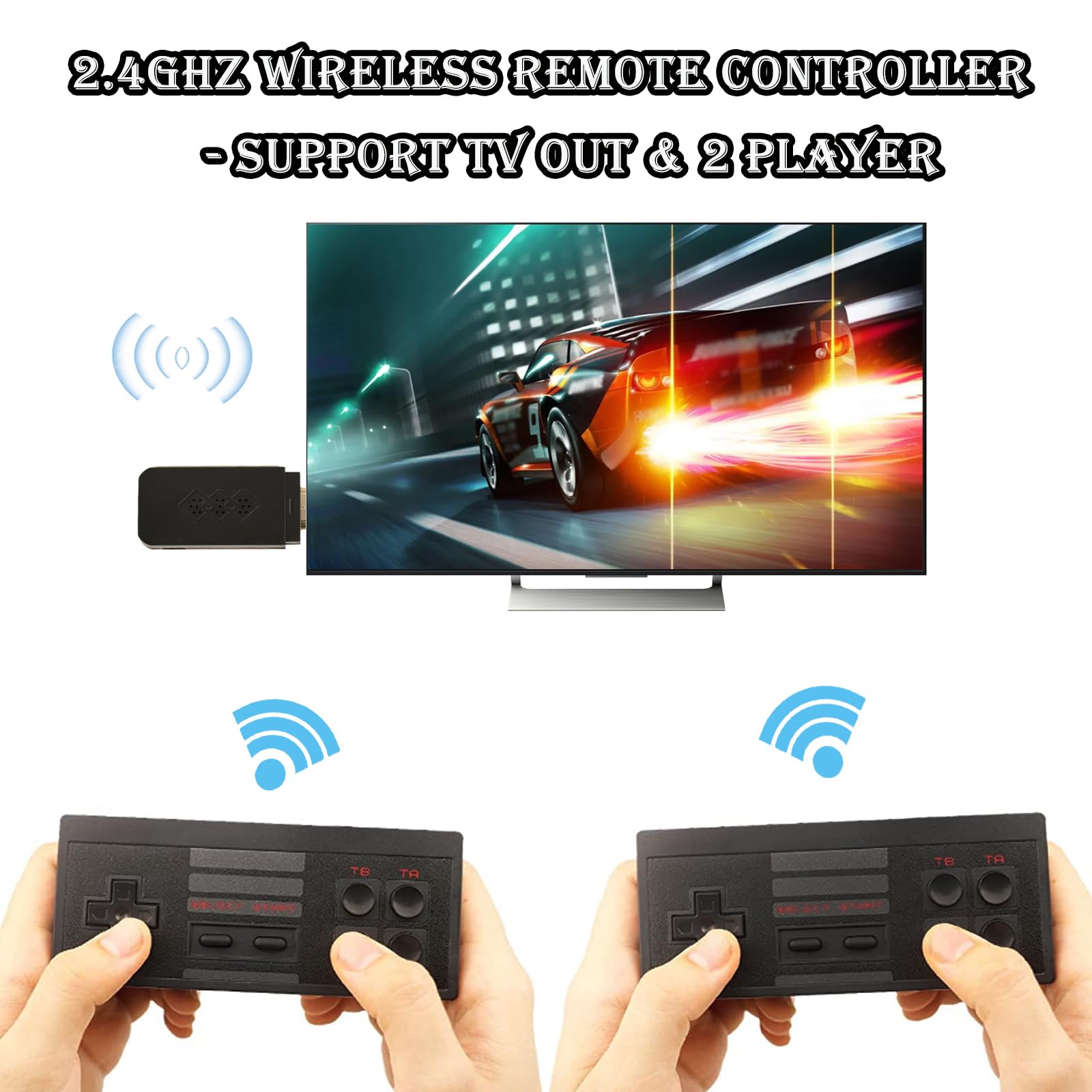 Retro Game Console with 1500 Classic Video Games, Plug and Play Video Handheld Game Console, HDMI HD Output for TV with Game Controllers Gift Choice for Childr(Black-1500 Games)