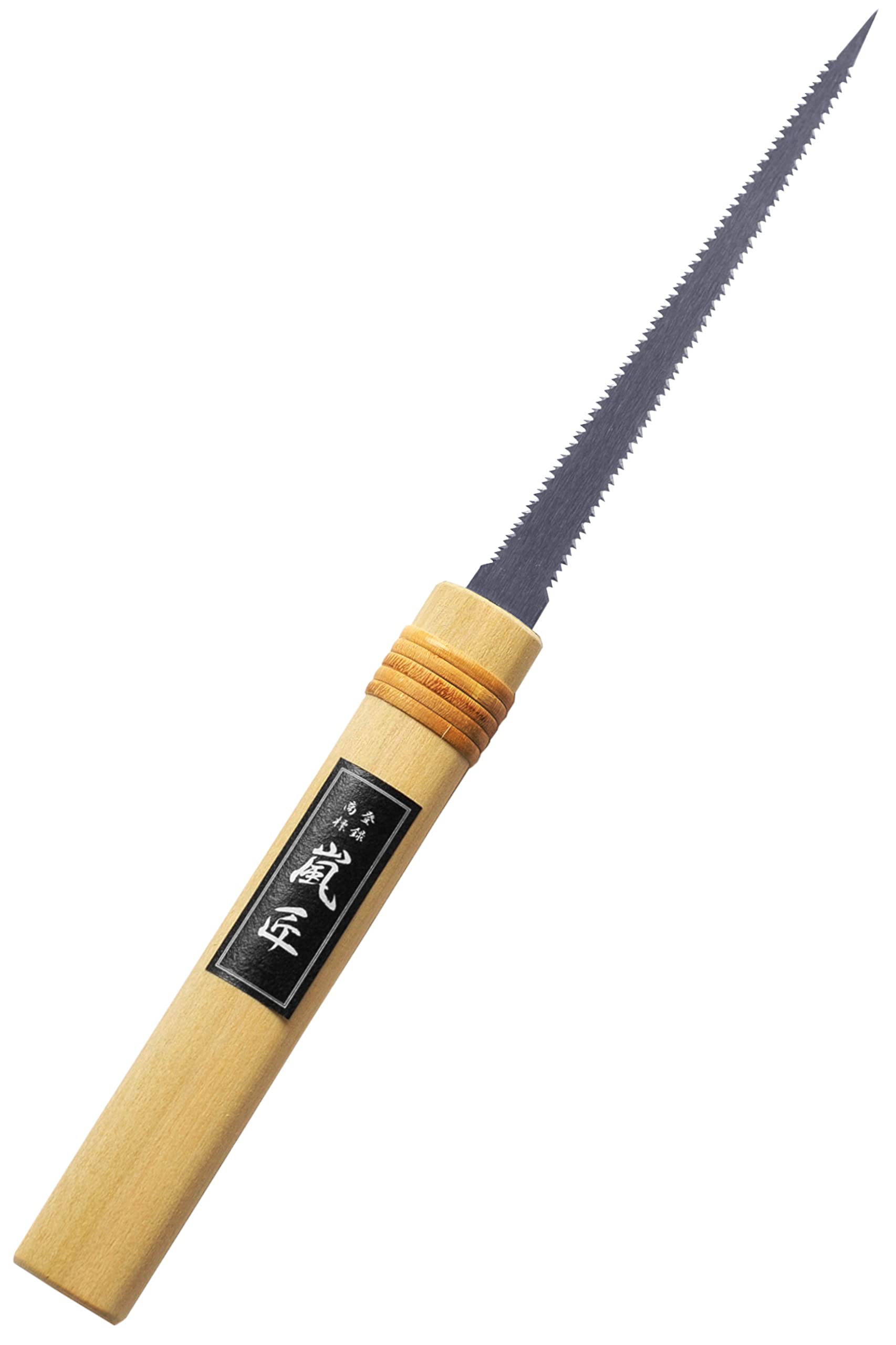RANSHOU Japanese Pull Saw Woodworking Mini Keyhole Saw 4-3/4" Made in JAPAN, Ryoba Double-Edge Hand Saw for Wood, Plywood, Drywall, Sheetrock, Gypsum Board, Plasterboard, Wood Handle