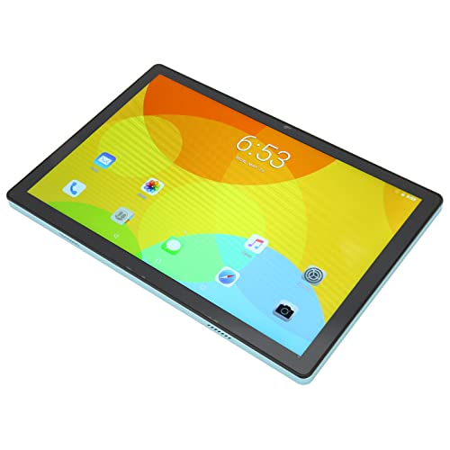 MAVIS LAVEN Tablet PC, 10.1 Inch Tablet Support FM GPS 12GB RAM 256GB ROM US Plug 100-240V 5G WiFi (Green)
