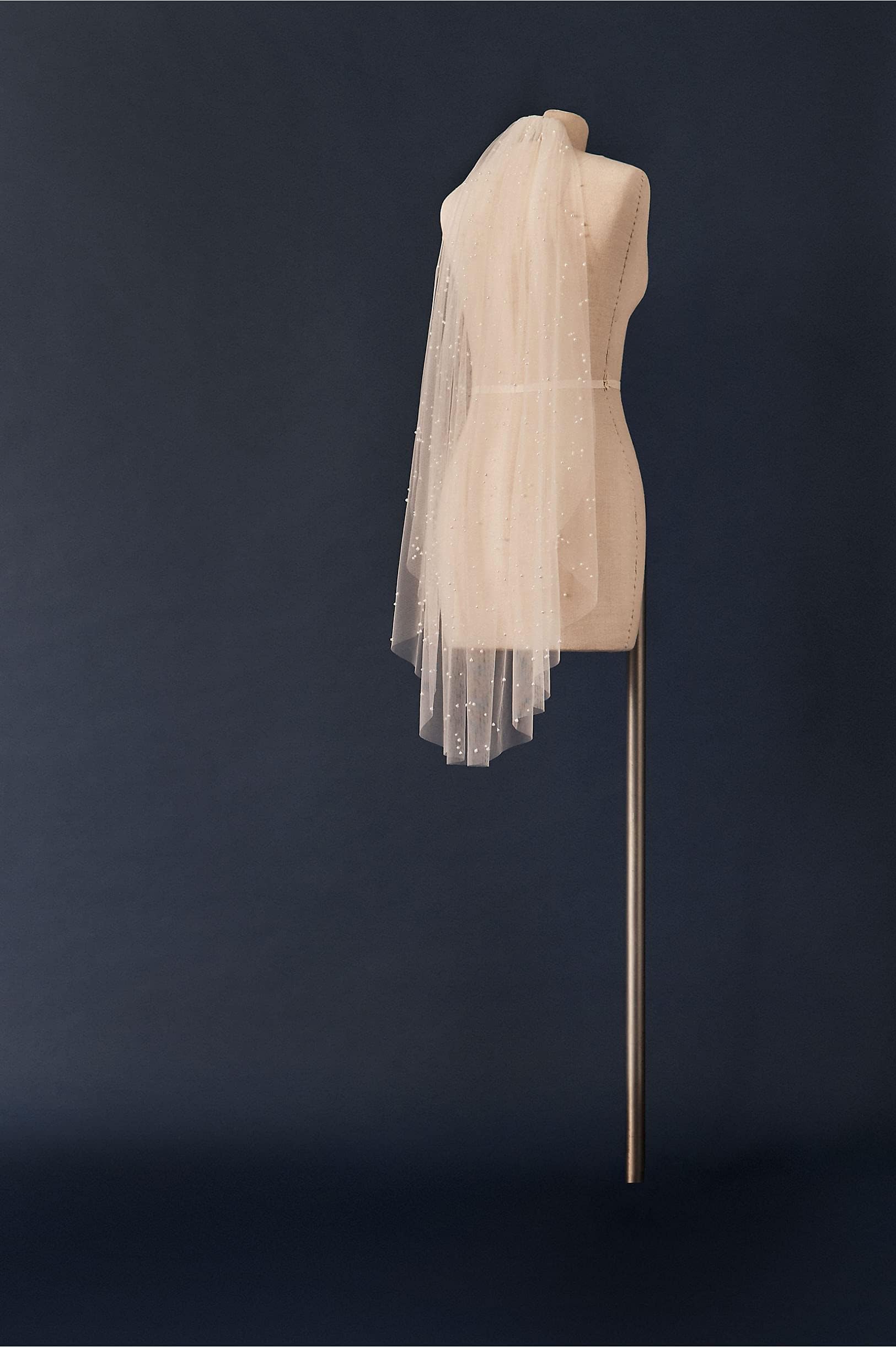 Passat Pearl Wedding Veil With Blusher Short Pearls Veil Birdcage Veil Bridal Hair Comb Veil Bridal Headband Veil