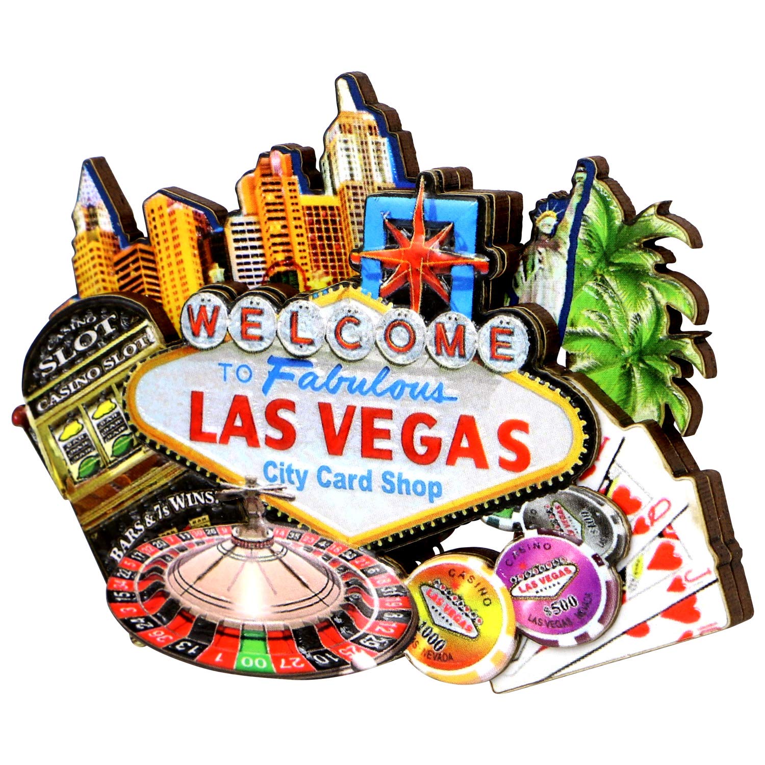 Las Vegas Refrigerator Magnet Souvenir