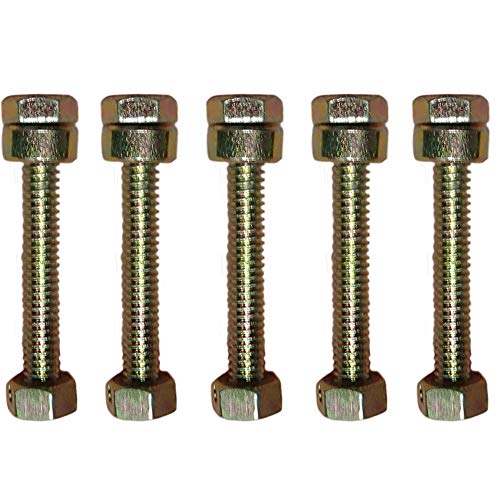 RAParts Five New Shear Pins Nuts and Spacers 703057 Fits Craftsman Dual Stage Snow Blowers Auger Housing Fits Dynamark 301172