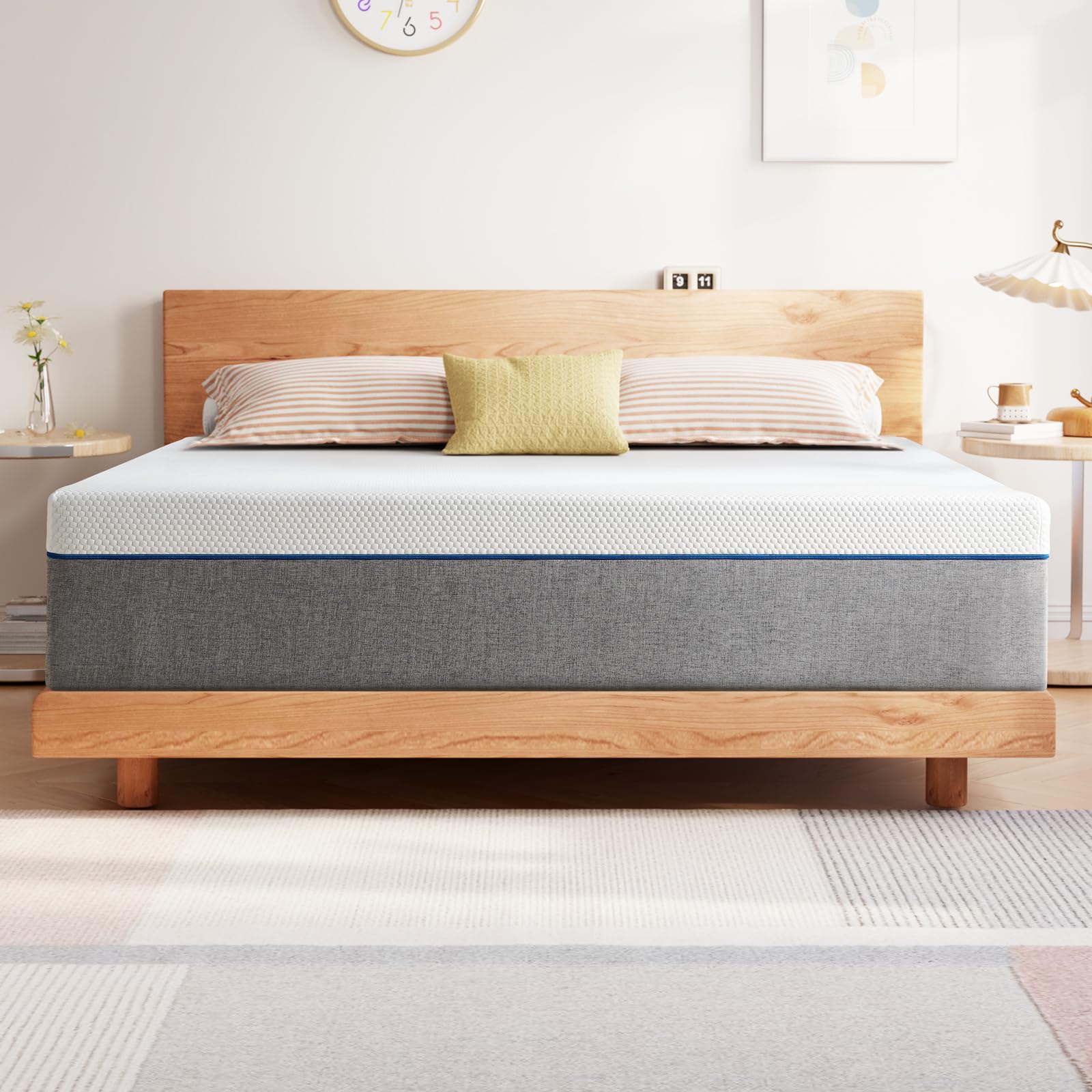Twolike Full Mattress 10 Inch Full Gel Memory Foam Mattress,Full Size Mattress in a Box, Medium Firm, Mattresses Full Size 75"*54"*10"