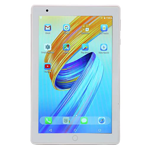 Luqeeg 8 inch HD Tablet, Android 11 Kids Educational Tablet, 1920x1080 IPS Display, Dual SIM, 2GB RAM & 32GB ROM, 128GB Expandable, Octa Core Processor Up to 1.6GHz(Gold)