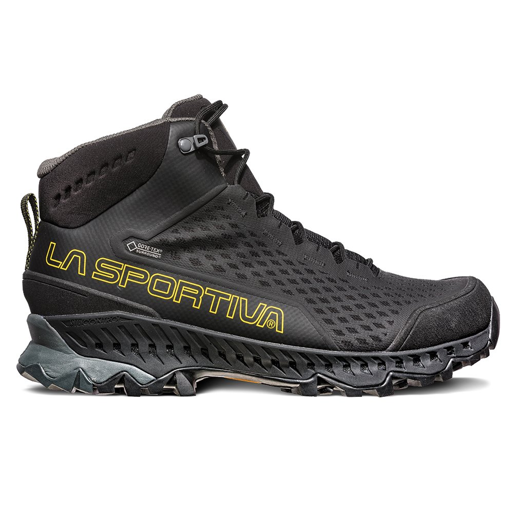 La Sportiva Stream GTX Hiking Shoe, Black/Yellow, 47