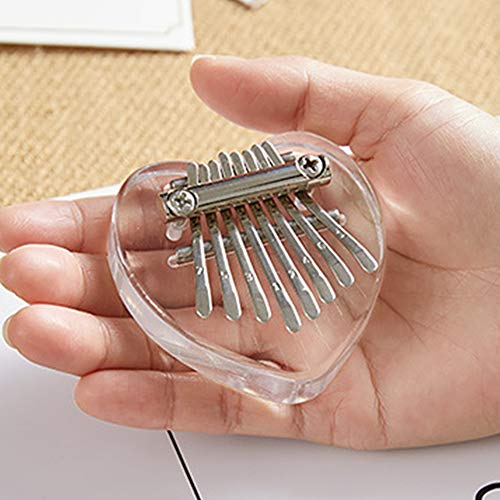 ller76 Cute Pocket Mini Kalimba, 8 Keys Thumb Piano, Beginner Musical Instrument