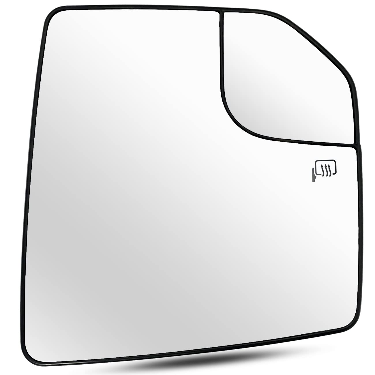 Passenger Side Heated Mirror Glass, Compatible with Ford F-150 2015 2016 2017 2018 2019 2020 Side View Convex Mirror Glass, Replace FL3Z17K707L