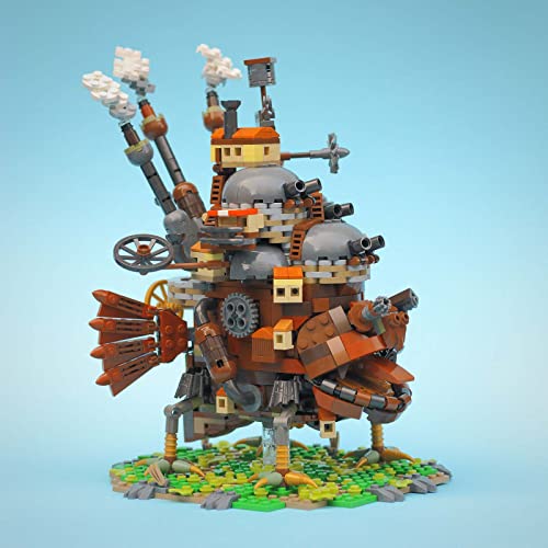 RuiyiF 1245PCS+ Medieval Flying Castle Building Blocks MOC Set Toys Animated Movies
