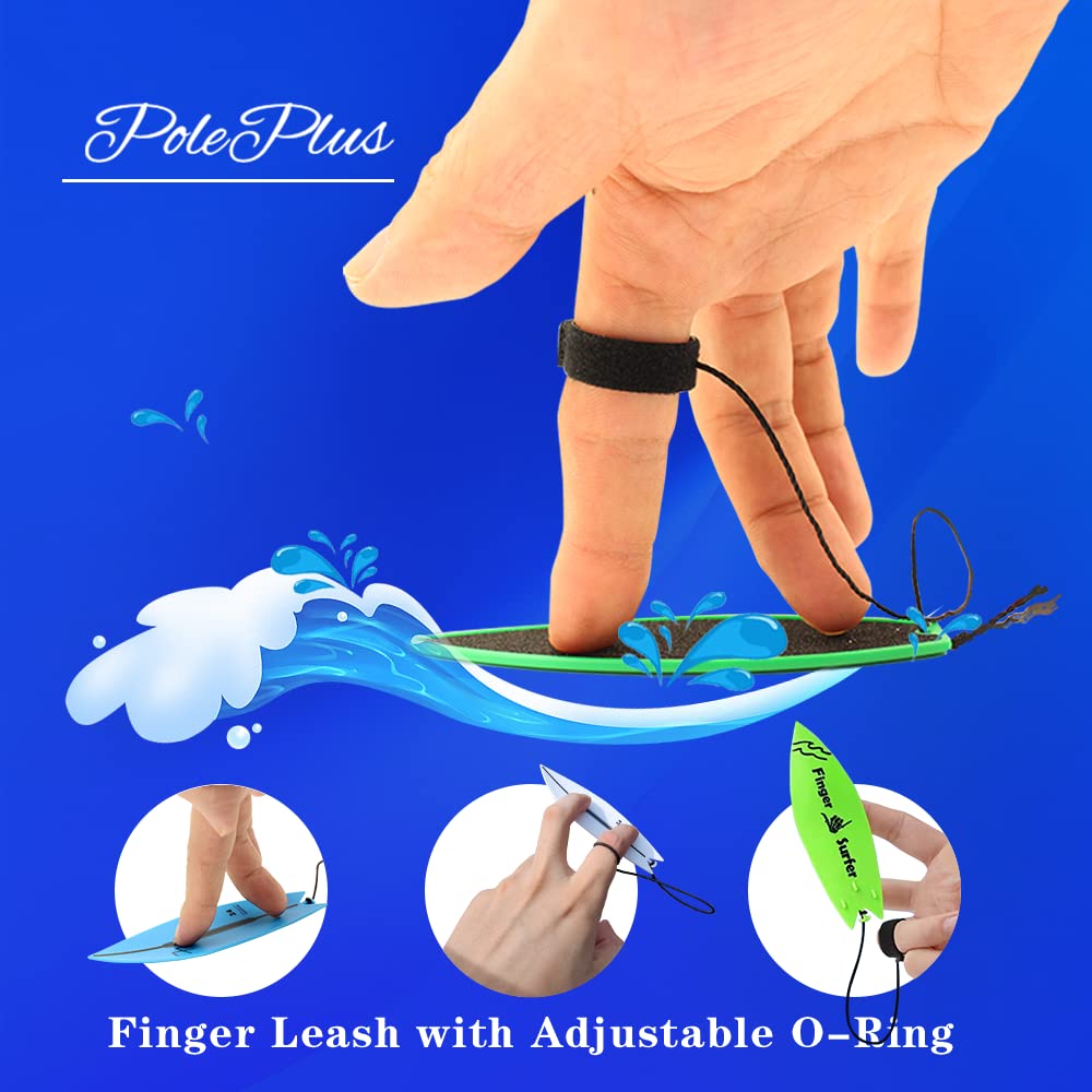 PAYOJA 2023 New Finger Surfboard Creative Wind Deck Finger Surfboard ,Mini Surfing Toys Fingertip , Finger Surfing Stress Relief ,Fingerboard Toy for Car Ride Finger Snowing (B)