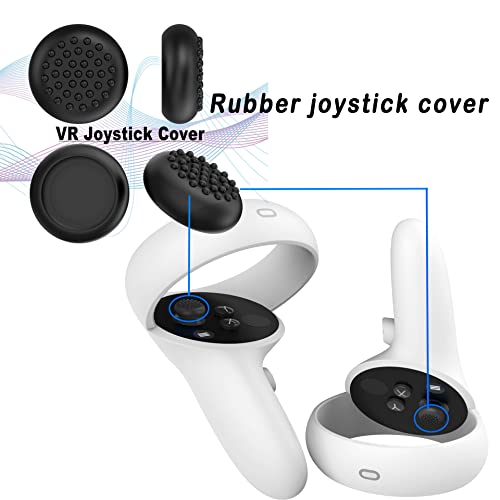 RIGICASE Hard carrying Case for Meta/Oculus Quest 2 VR Headset with accessories Silicon face cover, Lens cover, joystick cover; Precision foam inserts for Quest headsets all in one organization
