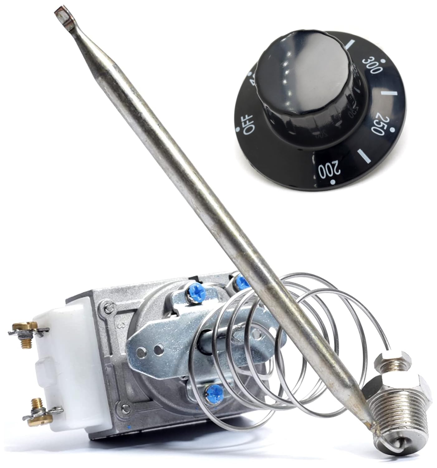 RX-2-24 Thermostat for Fryer 3/8" Mpt Stuff Box, 00-913153 Thermostat RX Series Millivolt Thermostat RX-10-24 compatible with ROBERTSHAW, compatible with Adcraft deep Fryer, 200-400F