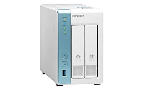 QNAP TS-231P3-2G Quad-Core 1.7GHz, 2.5GbE NAS 8TB Bundle with 2x4TB IronWolf NAS HDs