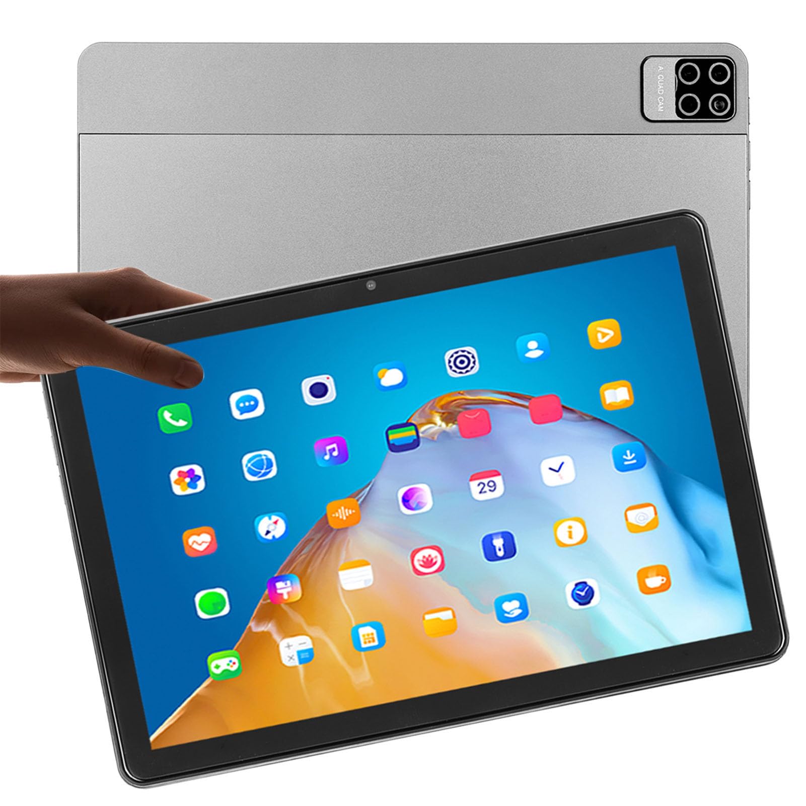 MAVIS LAVEN Tablet, MTK6762 Chip 16GB RAM 1TB ROM Digital Tablet 10.1 Inch 8 Core Front 13MP Rear 16MP for Game for Business (US Plug)