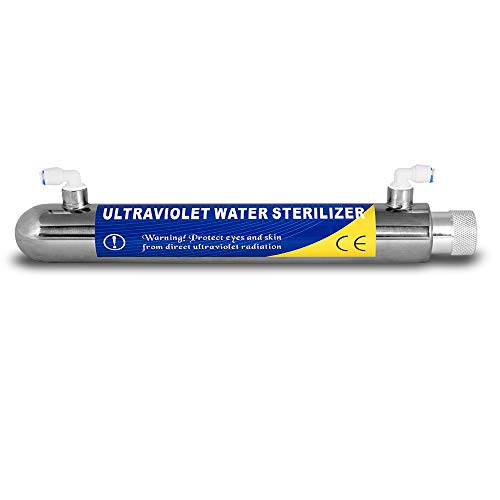 Ultraviolet Light Water Purifier Reverse Osmosis UV Sterilizer 12W, 1GPM
