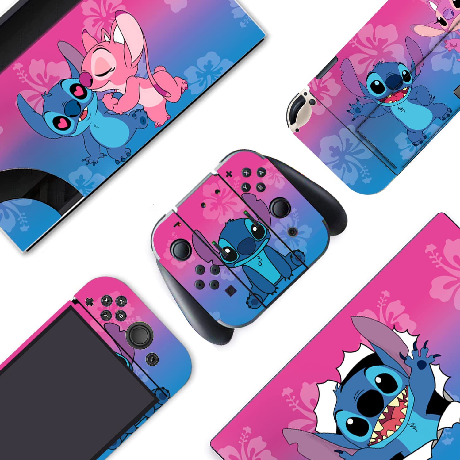 SadSkins Full Wrap Skin for Switch OLED Anime Switch OLED Protector Skin Cover Matte Vinyl Decal Stickers(Only Switch OLED)