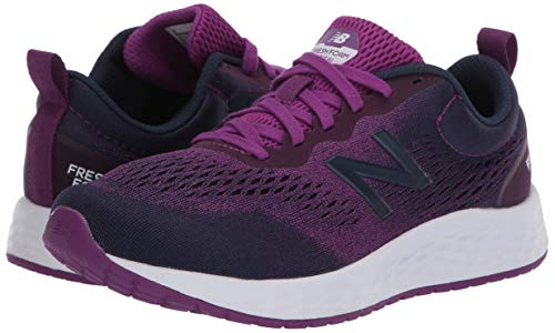 New Balance Women's Fresh Foam Arishi V3 Classic Running Shoe, Plum/Natural Indigo/White, 8.5