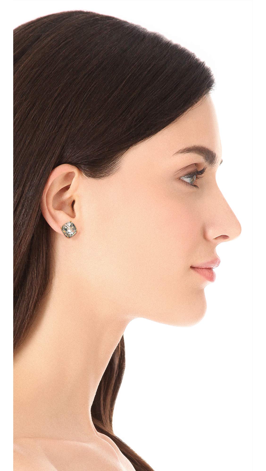 kate spade new york Small Square Beryl Green Stud Earrings
