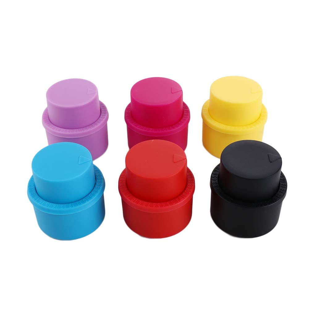 REBABA Fizz Keeper, Bottle Pump Caps, Bottle Stopper, Bottle Saver Stopper, Like A Wine Bottle Stopper, Drink Cap, Fizzy Sealer, Vacuum Soda Cap(Black)