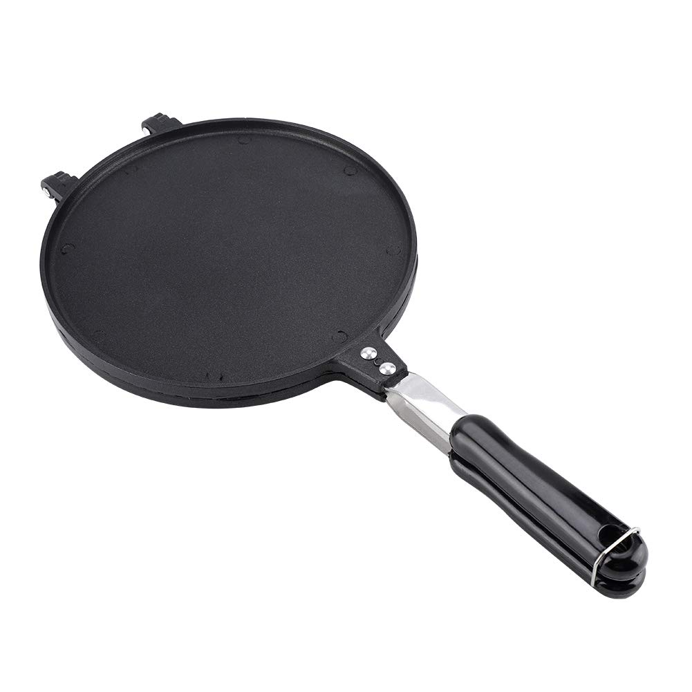 Non Stick Egg Roll Waffle Cone Maker Double side Aluminum Alloy Ice Cream Cone Maker Omelette Pancake Baking Pan Cake Bakeware Cooking Tools with Heat insulation Handle