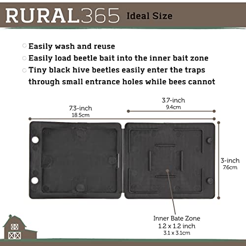 Rural365 Hive Beetle Trap Beetle Barn Trap Set β Small Hive Beetle Traps for Bee Hives, SHB Trap, 10 PK Case Trap