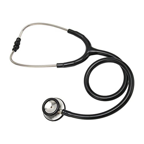 Stethoscope, Double Head Stainless Steel Teaching Stethoscope Soft Ear Plugs for Nurses for Hospital