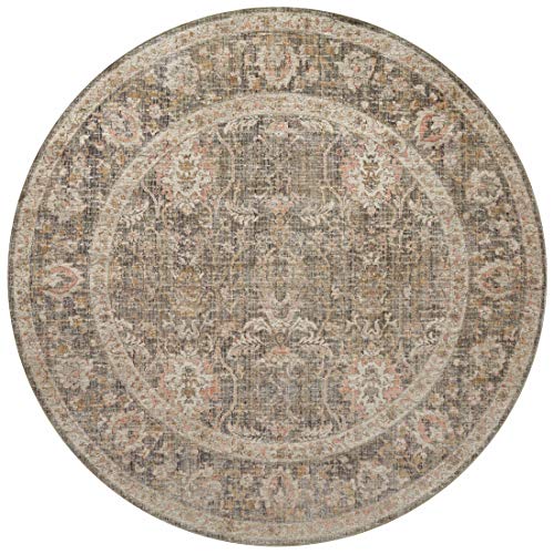 Loloi Chris Loves Julia x Rosemarie Collection ROE-01 Area Rug 7'-10" x 10' Sage/Blush Rectangular