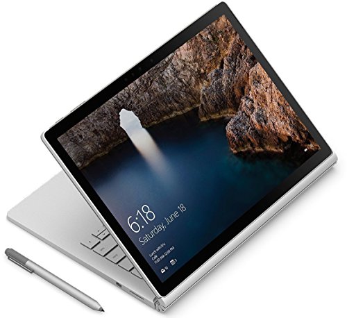 Microsoft Surface Book SW5-00001 2-in-1 Notebook PC - Intel Core i7-6600U 2.6 GHz Dual-Core Processor - 8 GB RAM - 256 GB Solid State Drive - 13.5-inch Touchscreen Display - (Renewed)