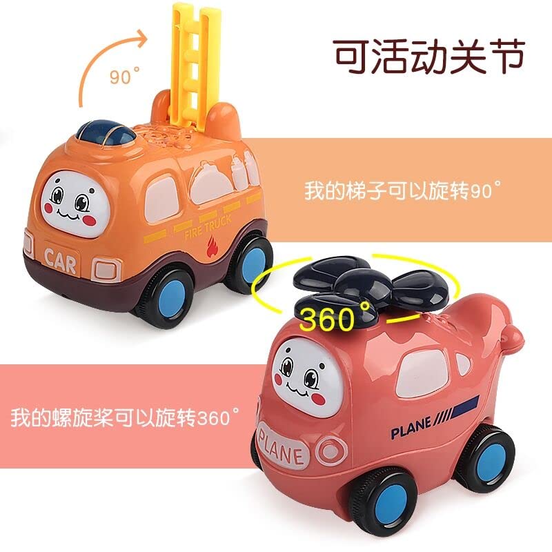 Return Force inertial car Toy Children inertial Engineering car 7 Sets