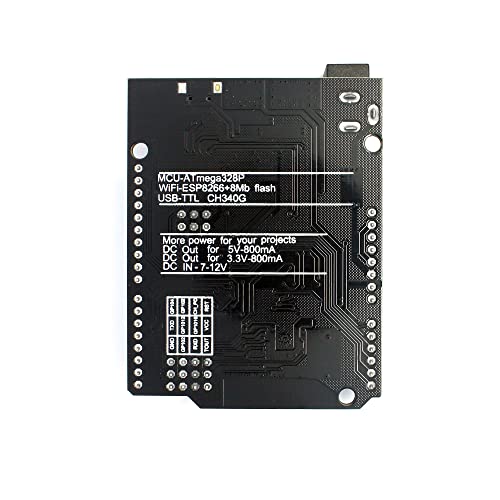 WiFi Based UNO+ATmega328P+ESP8266 8MB Flash USB-TTL CH340G