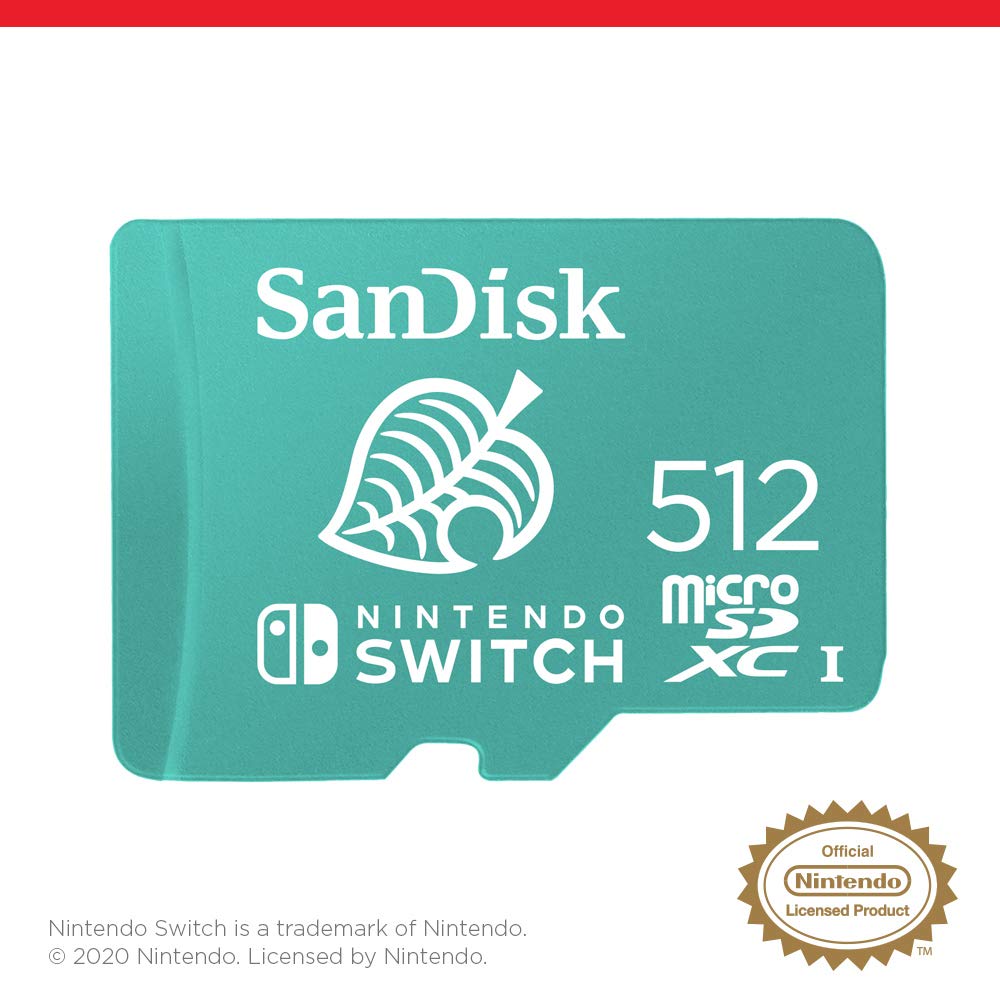 SanDisk 512GB microSDXC Card Licensed for Nintendo Switch - SDSQXAO-512G-GNCZN & Mario Kart 8 Deluxe - Switch