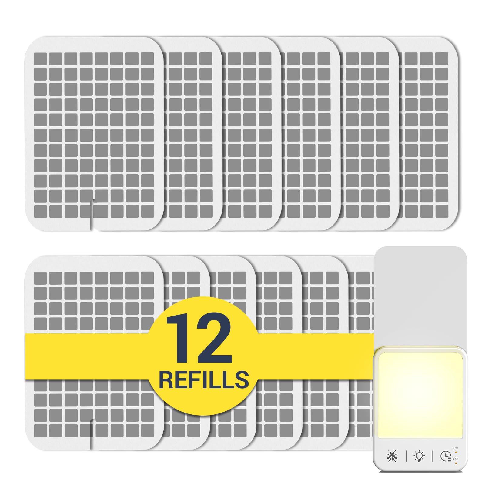 Sticky Card Refill Replacement Glue Cards for Flying Insect Trap Indoor-12pack