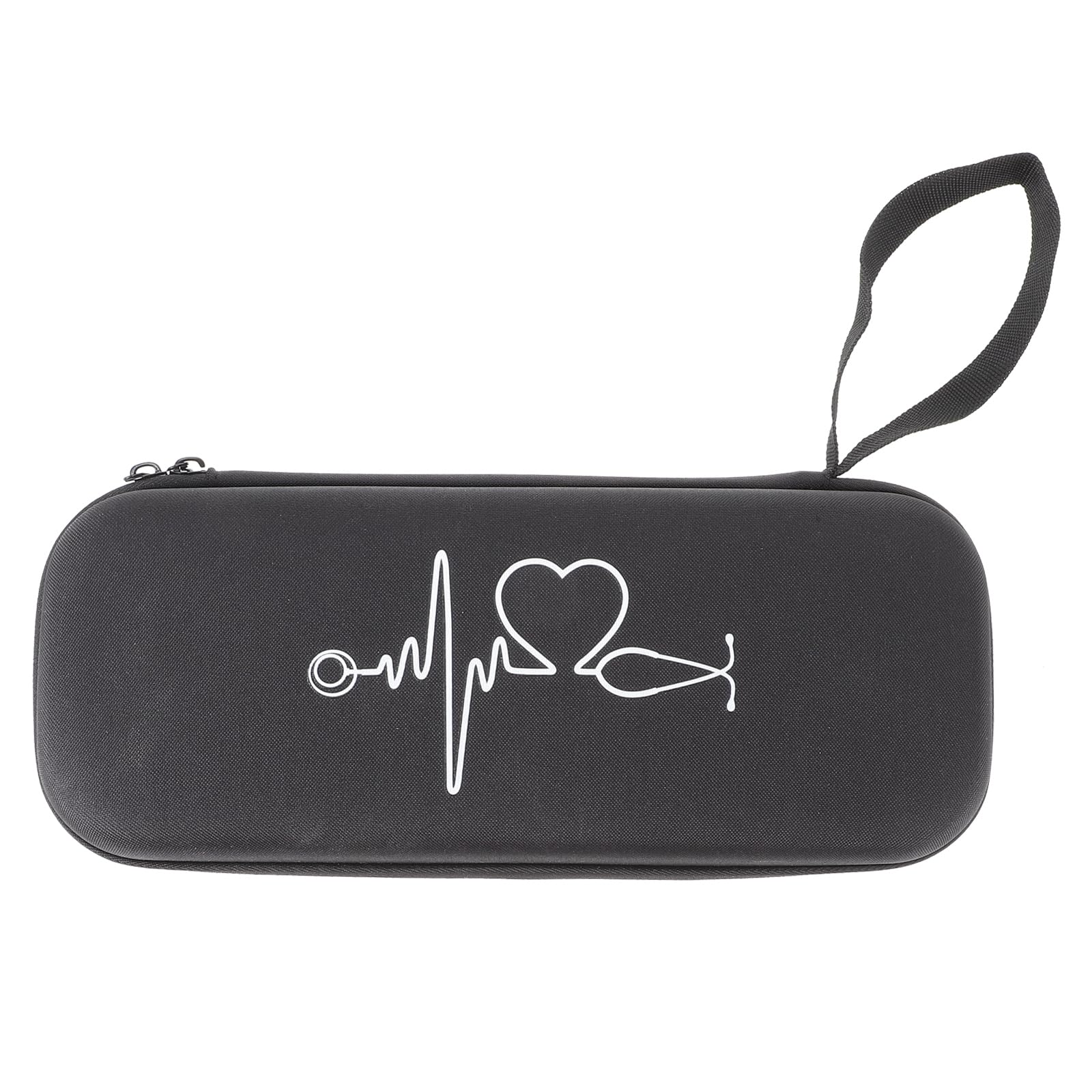 Stethoscope Case EVA Stethoscope Carrying Case with Mesh Pockets - Portable Storage Case with Strap Tool Organizer for Accessories - Black