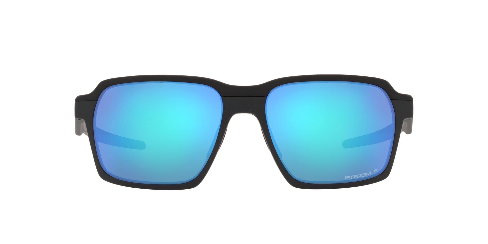 Oakley OO4143 PARLAY Sunglasses + Vision Group Accessories Bundle (Steel/Prizm Sapphire Polarized (414305)
