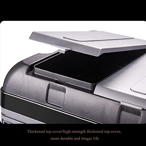 Mgiahekc 40L Collapsible Storage Bins with Lids, Folding Stackable Storage Box, Large Capacity Plastic Storage Containers for Home Outdoor,Black