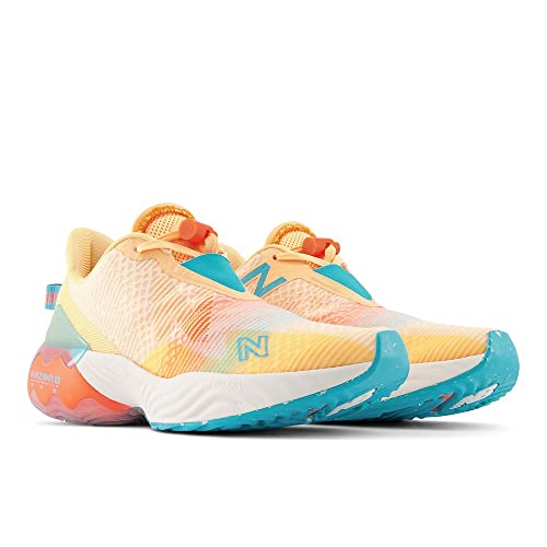 New Balance Women's FuelCell Rebel TR V1 Running Shoe, Solar Flare/White, 7.5 Wide