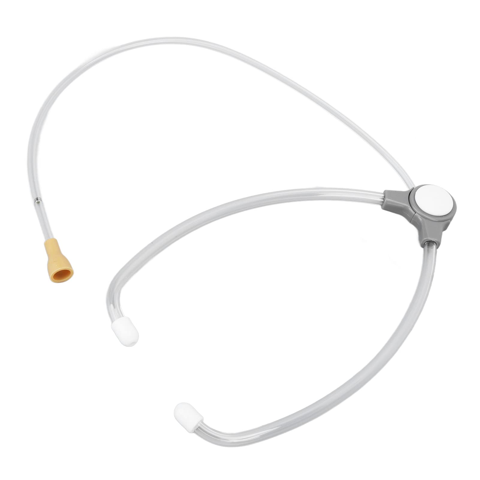 Stethoscope, Transparent Stethoscope with Damping Dual Head Sound Detection Earpiece Metal Binaural Easy Stethoscope for