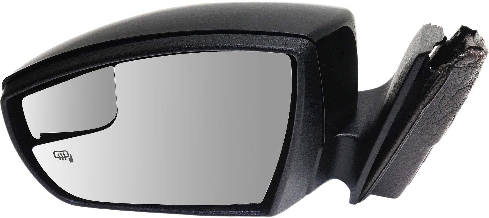 Kool Vue Driver Side Power Heated Mirror for Ford Focus 2012-2014 With Signal Light, Spotter Glass & Puddle Lamp Paintable