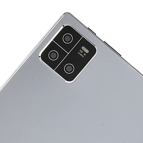Naroote Office Tablet, Tablet Pc 10 Inch Silver Color for Travel (US Plug)