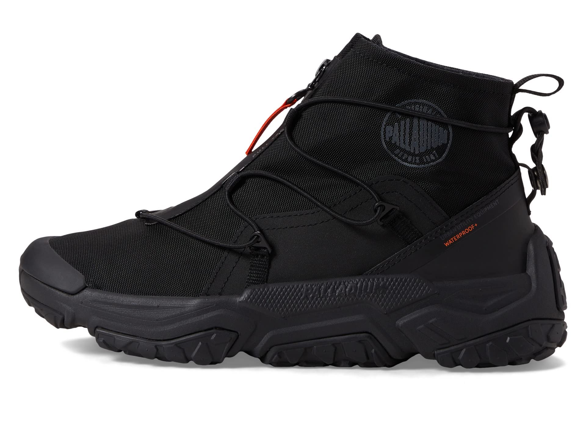 Palladium Off-Grid Hi Zip WP+, Black/Black, 7.5