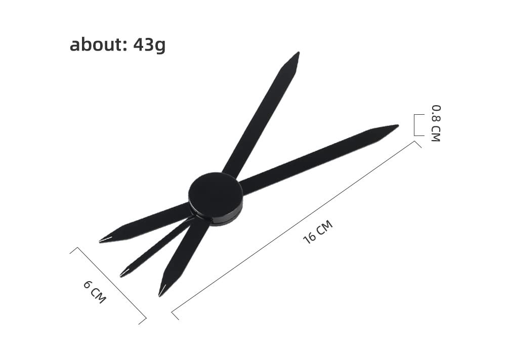 Microblading Compass Ruler Eyebrow Positioning Balance Tattoo Golden Ratio Ruler Measurement Stencil Tools (Black)