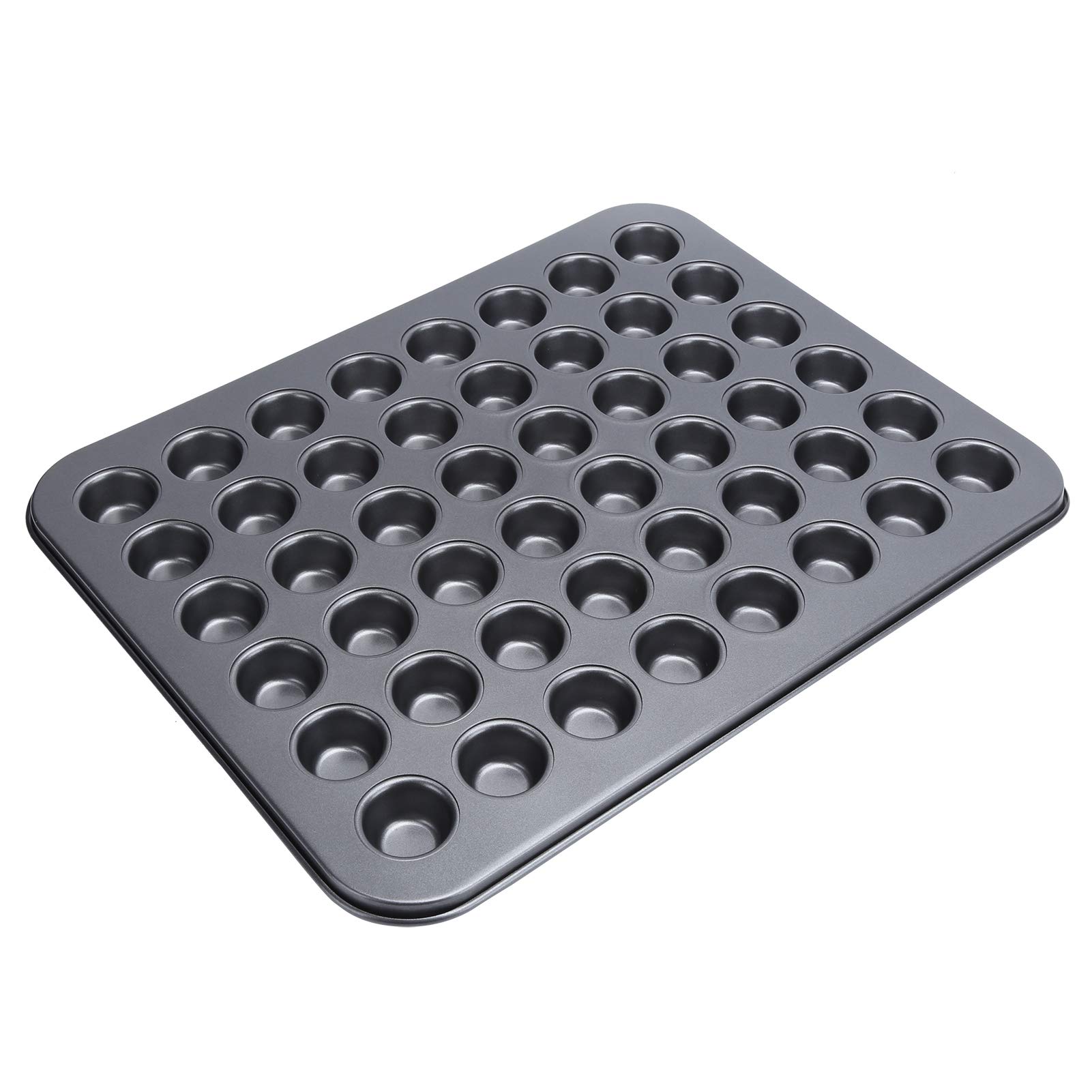 OUKENS Baking Tray, 48‑Cup Mini Round Cupcake Pan Tray, Non-Stick Mini Muffin and Cupcake Pan, Baking Mould Bakeware