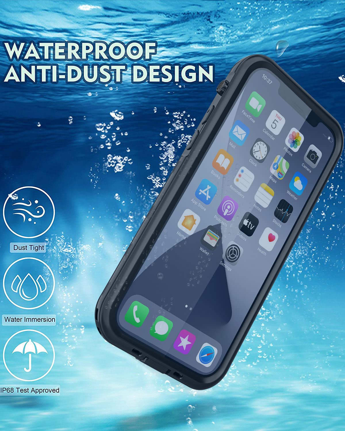 LOVE BEIDI iPhone 11 Pro Max Waterproof case 6.5'', Rugged iPhone 11 Pro Max Case with Screen Protector, Shockproof Full-Body Dustproof Case for iPhone 11 Pro Max 6.5ββ (Purple/Pink)