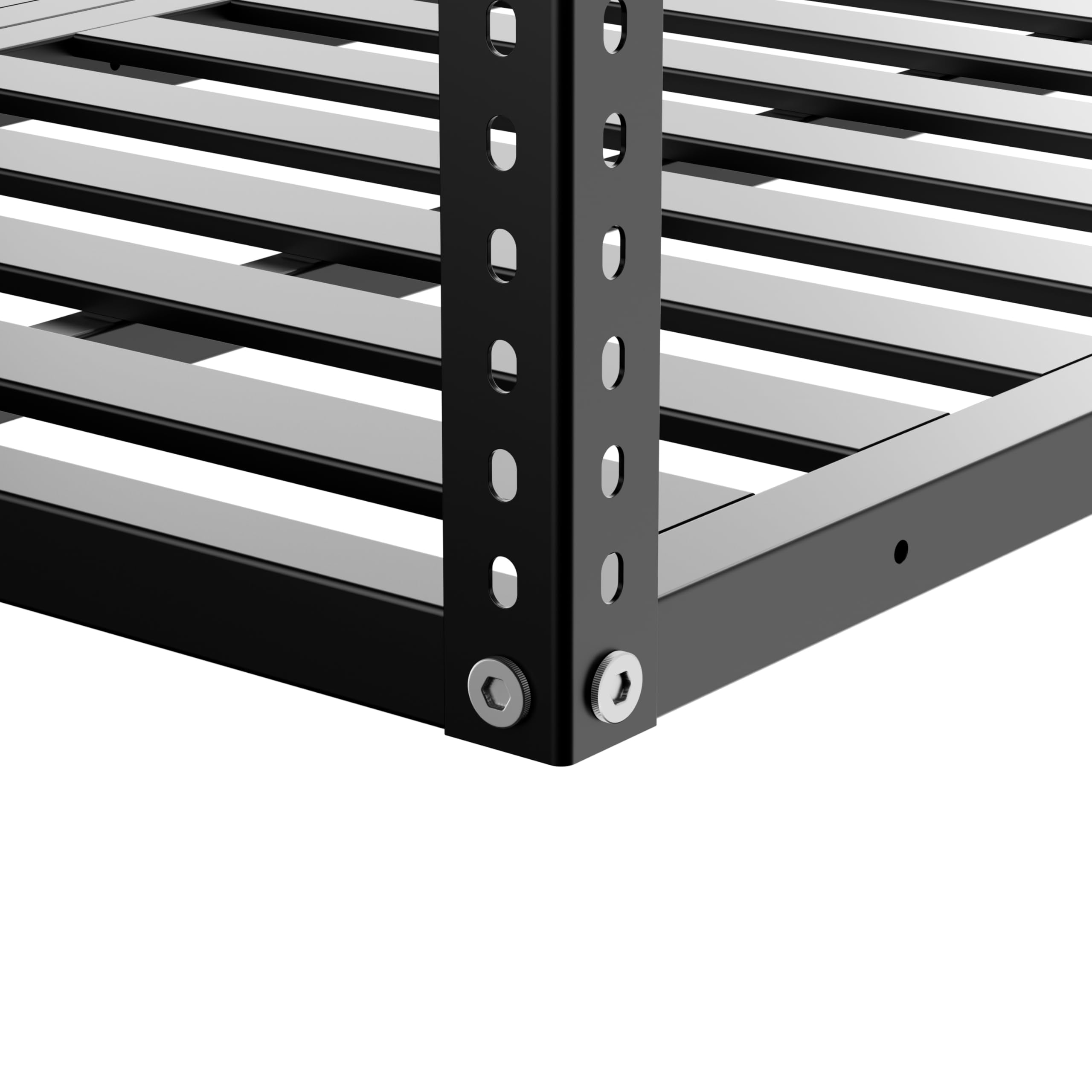 Winado 3x8 FT Overhead Garage Storage Rack, Heavy-duty Ceiling Mounted Storage Racks, Adjustable Garage Storage Organization Systerm, 750LBS Weight Capacity, Black